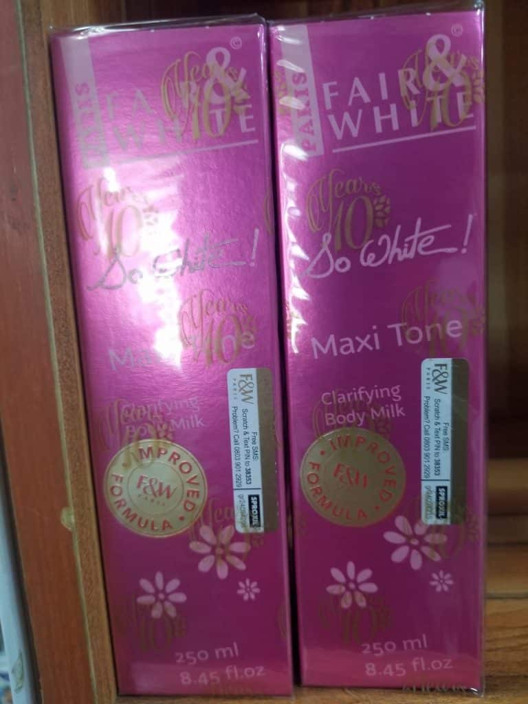 Fair & White So White Maxi Tone Clarifying Body Milk 250ml - Creams